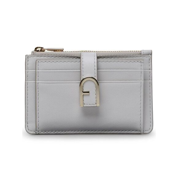 Furla | Accessories | Furla Flow White Leather Card Holder | Poshmark